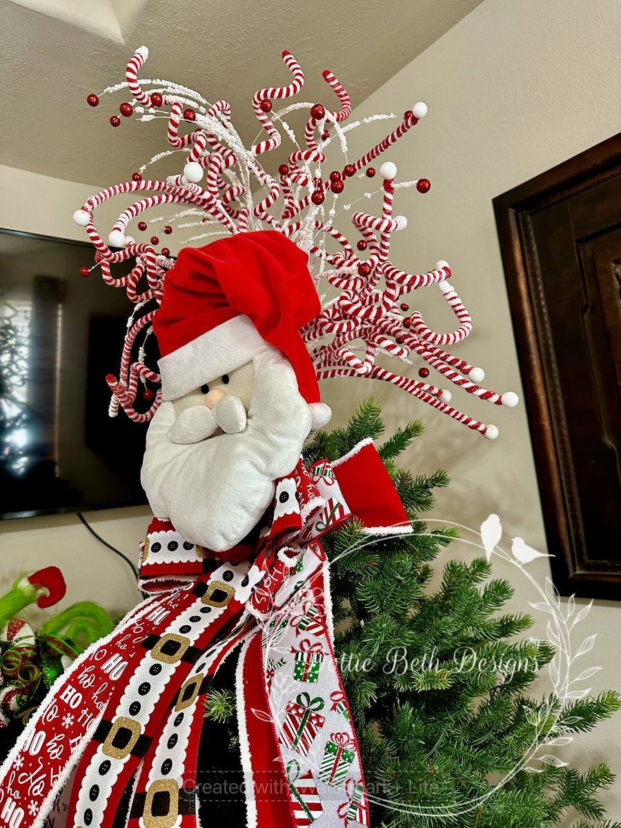 Santa Tree Topper – Dottie Beth Designs