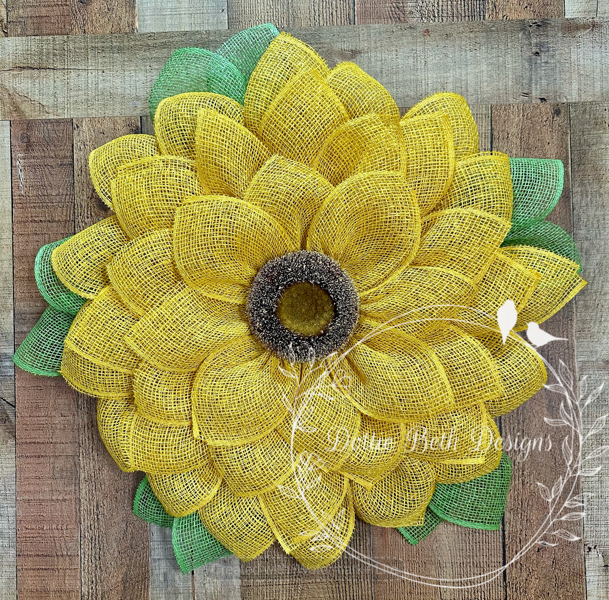 Sunflower Wreath – Dottie Beth Designs