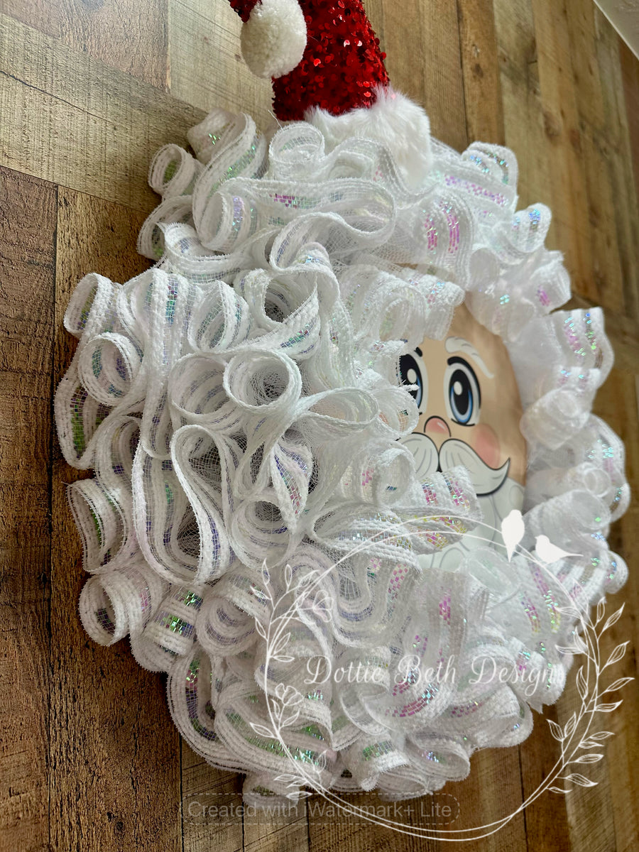 Santa Wreath – Dottie Beth Designs