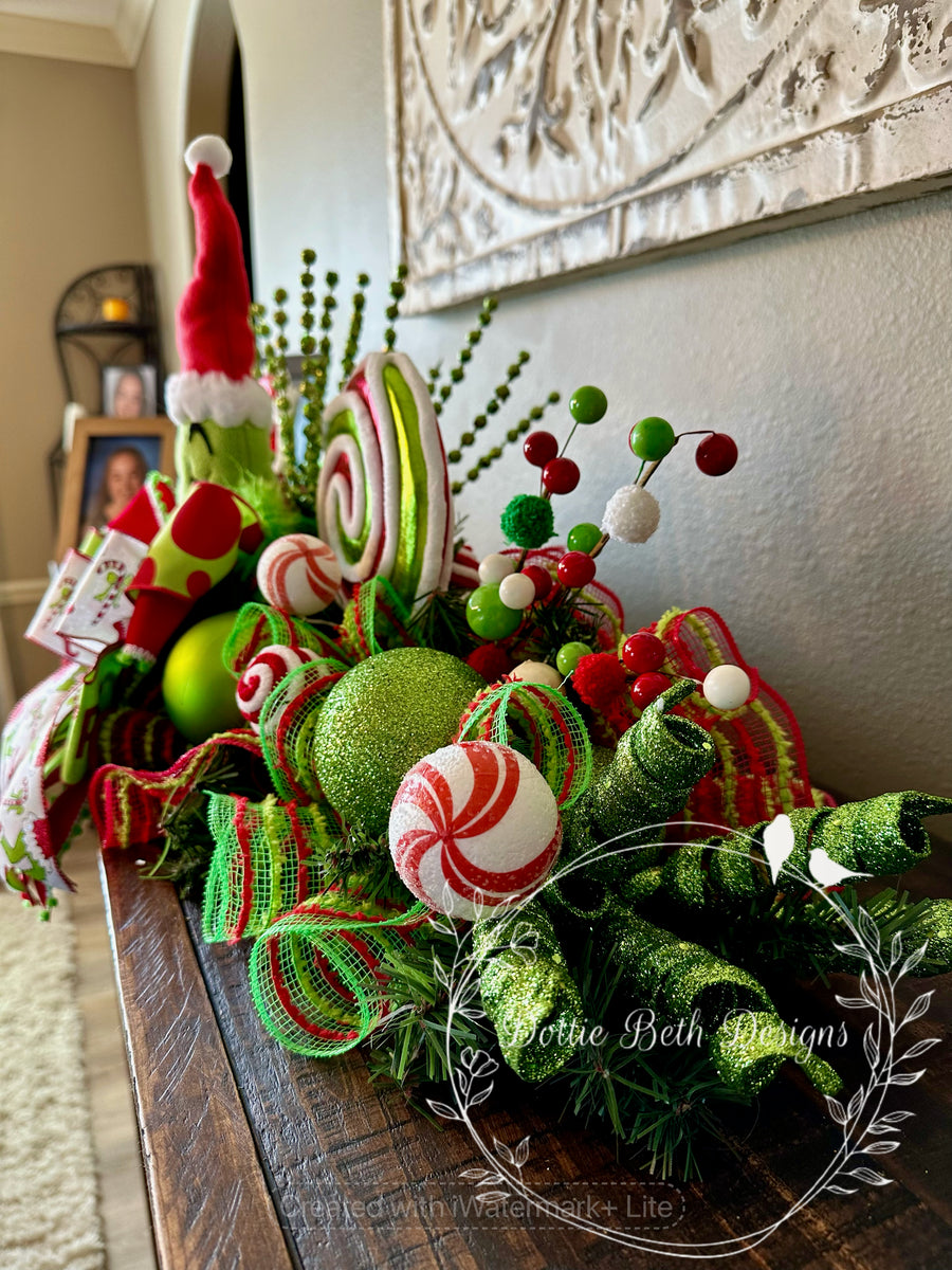 Green Monster Centerpiece – Dottie Beth Designs