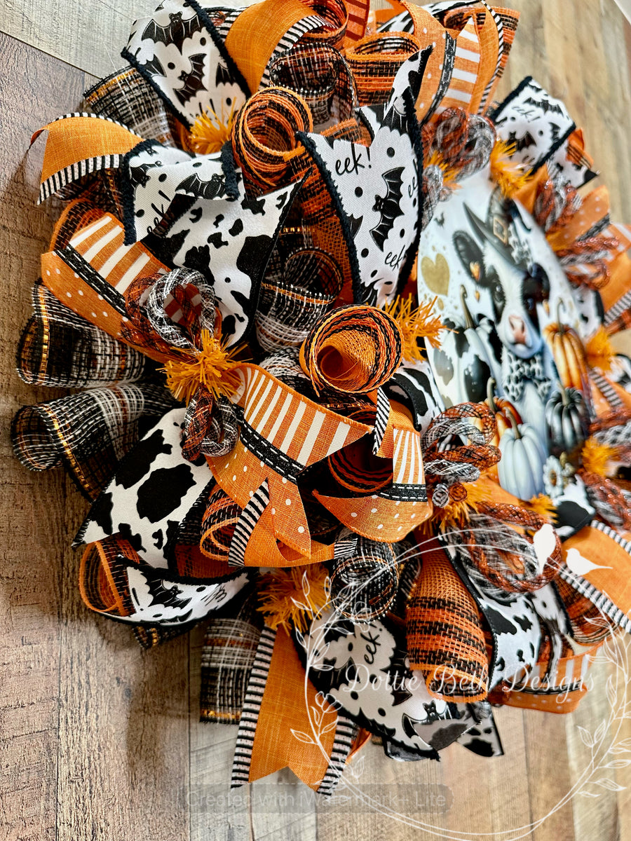 Halloween Cow Witch – Dottie Beth Designs