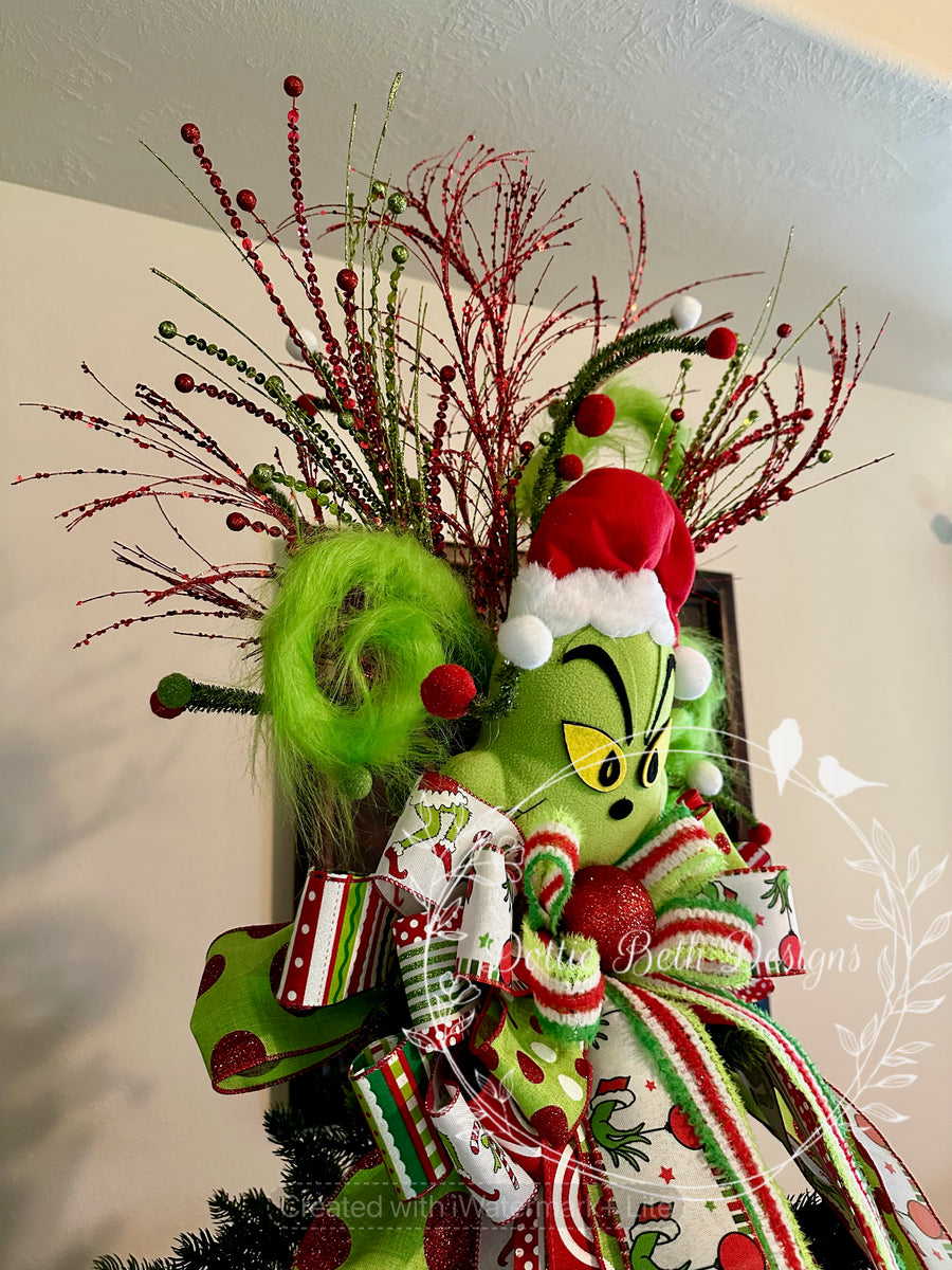 Green Monster Tree Topper – Dottie Beth Designs